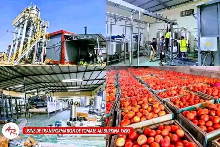 Inauguration de l'usine de transformation de tomate de Bobo Dioulasso par le Président du Faso ...